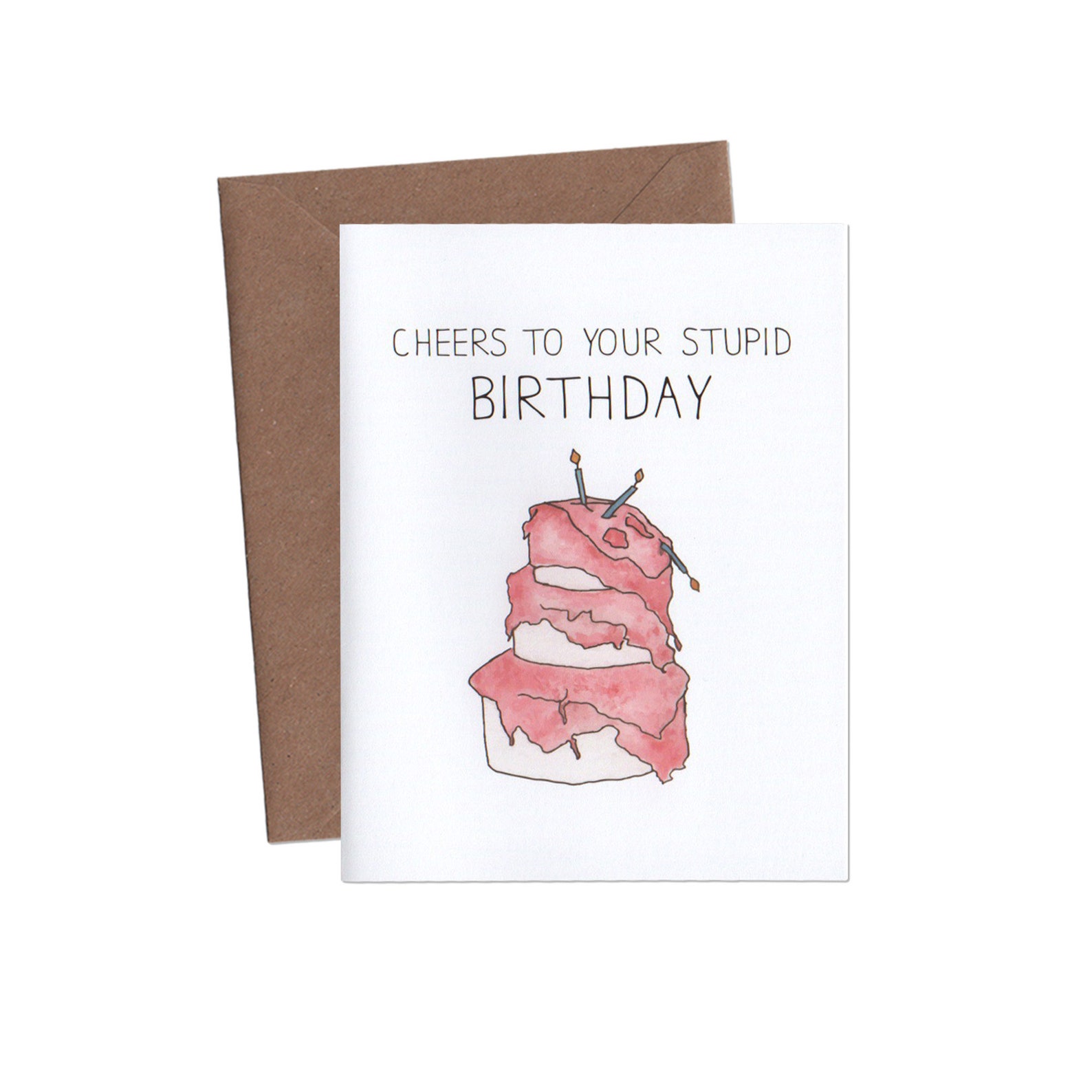 Cheers to Your Stupid Birthday Card Funny Birthday Card - Etsy