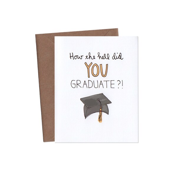 Funny Grad Card - Etsy