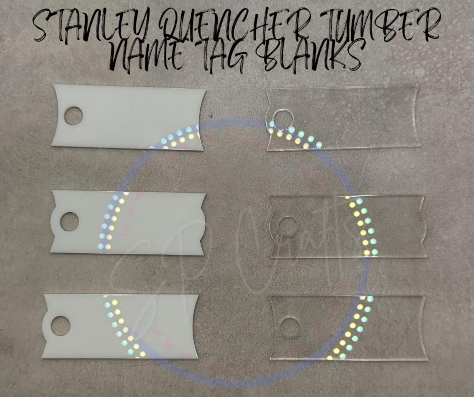 Acrylic Blanks for Custom Stanley Tumbler Tags | Name Tags | Personal ...