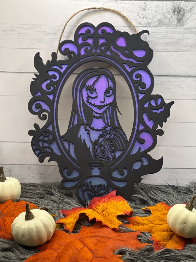 Spooky Sally Sign Leaner Door Hanger - Etsy