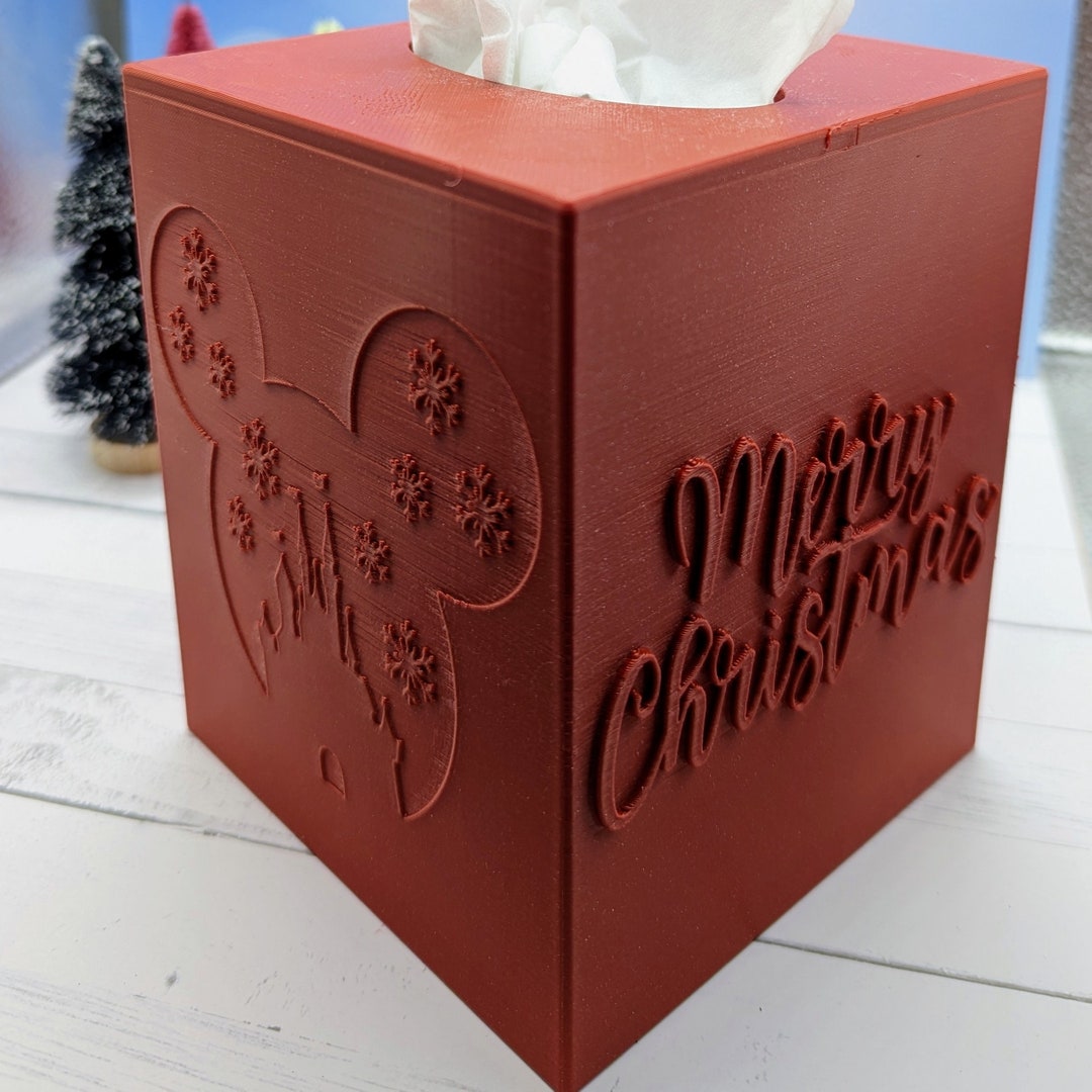 Disney Holiday Tissue Box Cover - Etsy