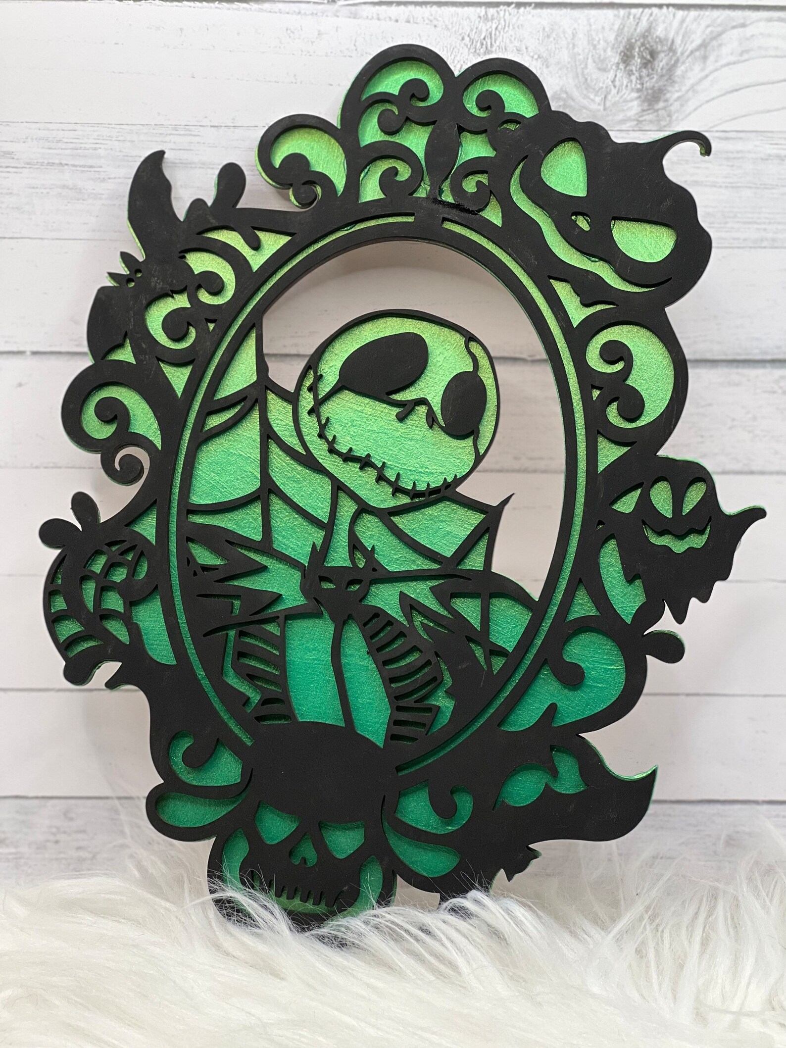 Spooky Jack Skellington Sign Leaner Door Hanger - Etsy