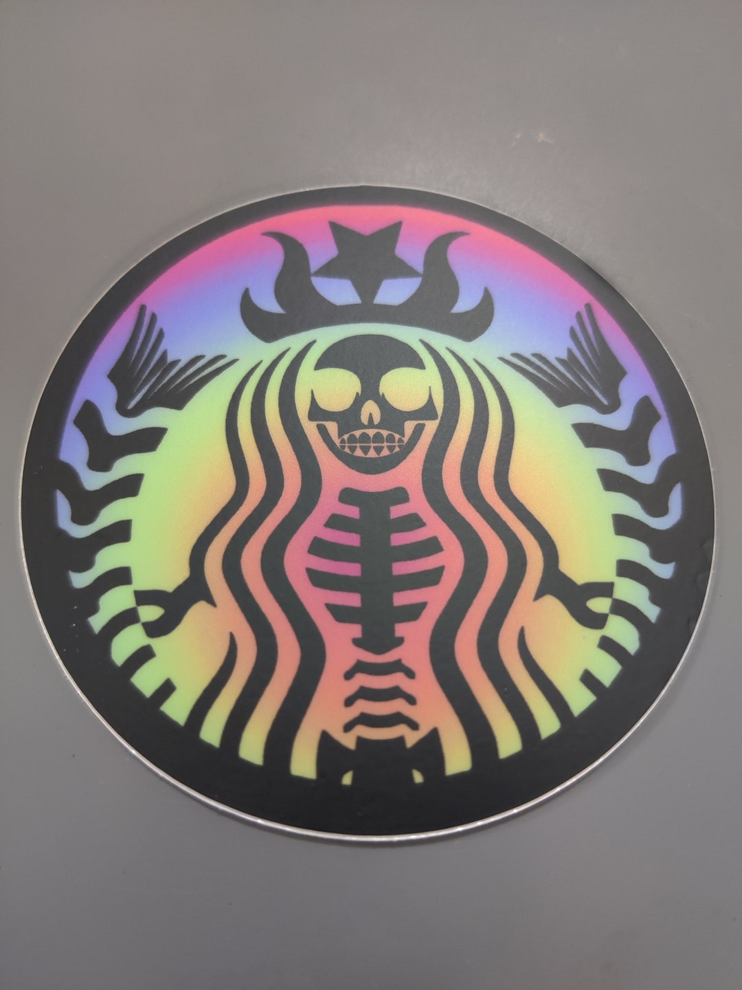 Gothic Starbucks Inspired 3 Sticker - Etsy