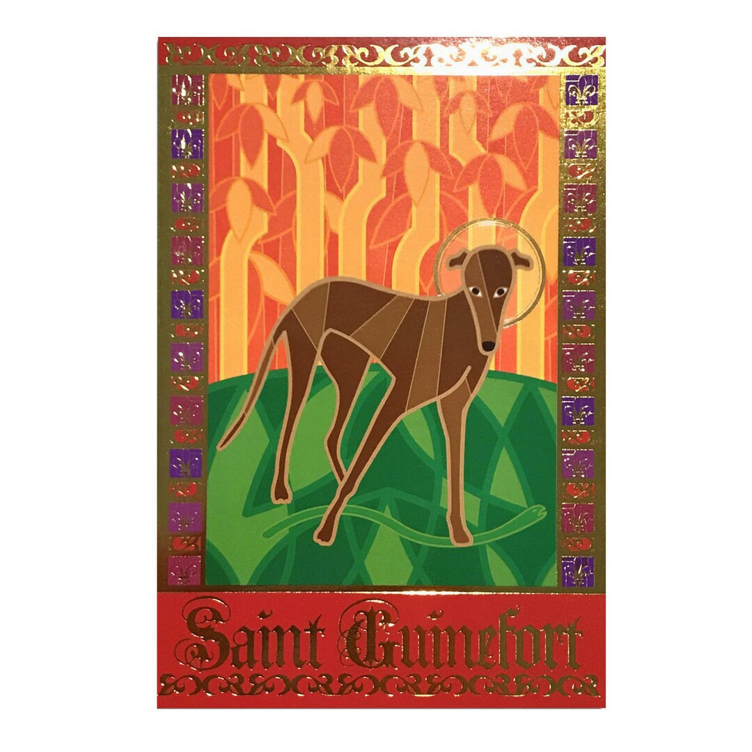 St Guinefort With Story on Back 4x6 Inch Print With Foil - Etsy Canada
