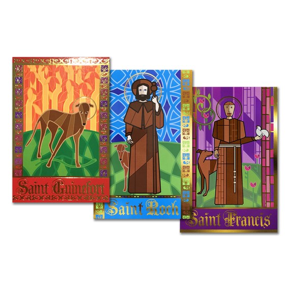 3 Pack: St. Guinefort St. Roch and St. Francis - Etsy