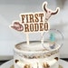 First Rodeo Cake Topper, Western Style Birthday Decor, Western Style ...