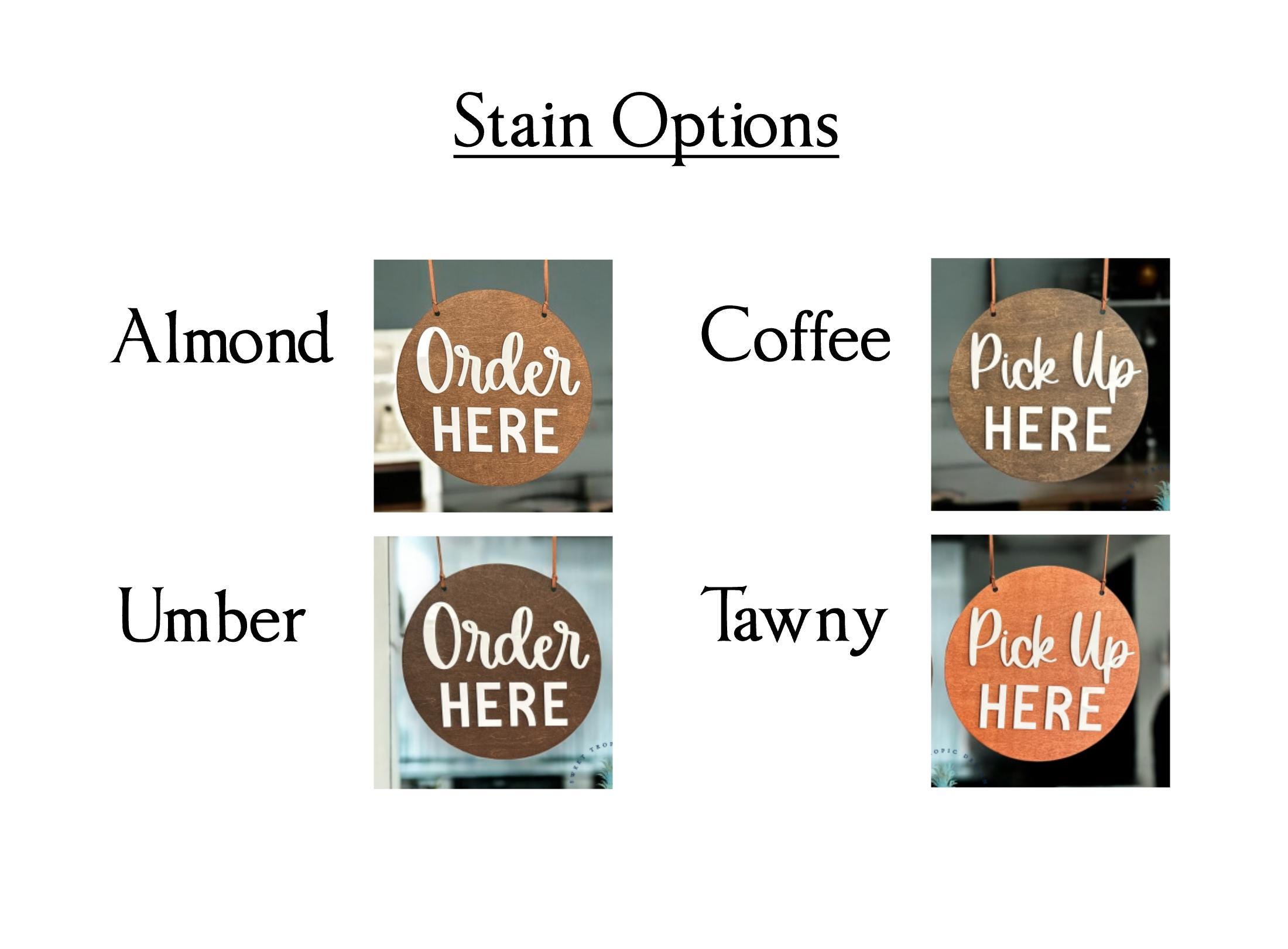 Coffee Shop Signage, Pick up Here Sign, Small Shop Signage, Cafe ...