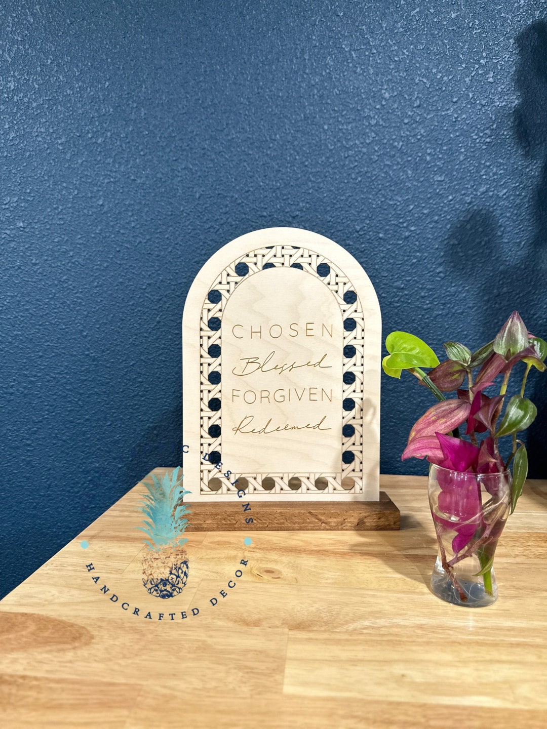 Chosen Blessed Forgiven Redeemed Sign, Nice Religious Sign, Happy ...