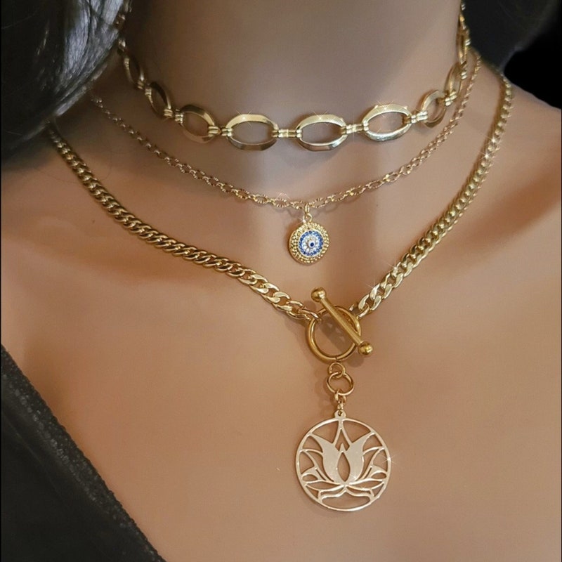 Layered Necklace Set - Etsy