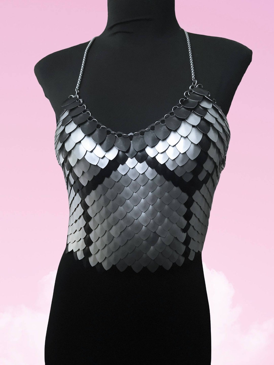 Warrior Queen Scalemail Armor & Chainmail Body Chain Corset - Etsy