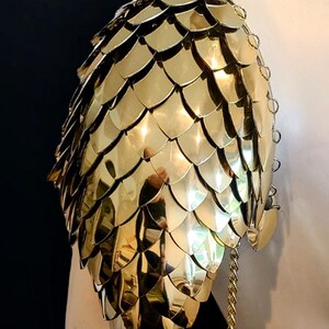 Dragon Rider Armor Scalemail Shoulder Costume, Fantasy Womens Festival Armor, Fae Gala Fairytale ...