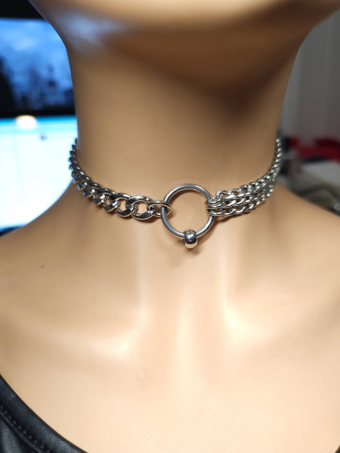 Goth Punk Day Collar Choker Handmade Alt Gothic Edgy Jewelry ...