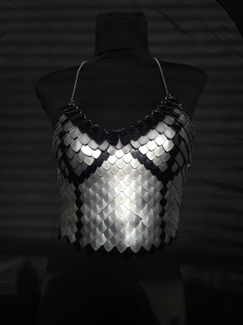 Warrior Queen Scalemail Armor & Chainmail Body Chain Corset - Etsy
