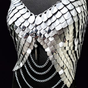 Festival Outfit Scalemail Corset Top, or Rave Viking, Dragon, Fairy ...