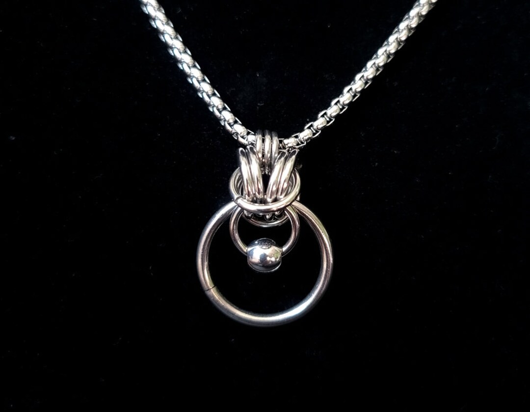 Silver Fidget Necklace Viking Norse Chainmail Beautiful Viking Punk ...