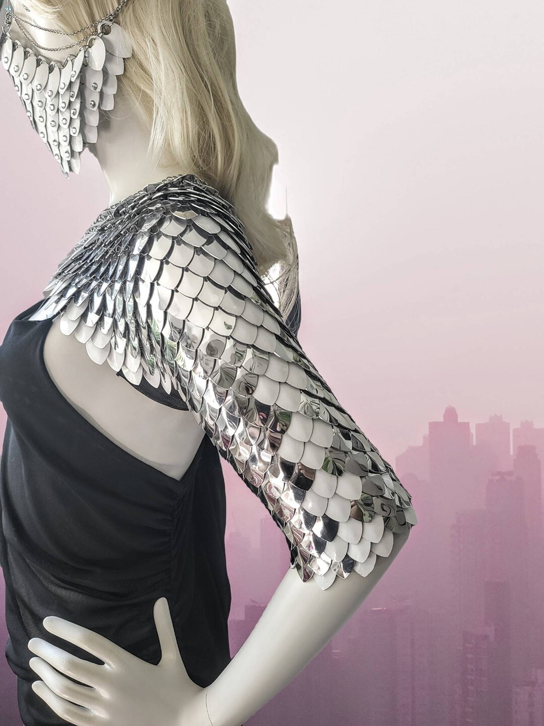 Festival Outfit Scalemail Corset Top, Burning Man or Rave Viking ...