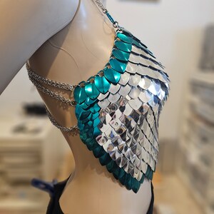 Festival Outfit Scalemail Corset Top, Burning Man or Rave Viking ...