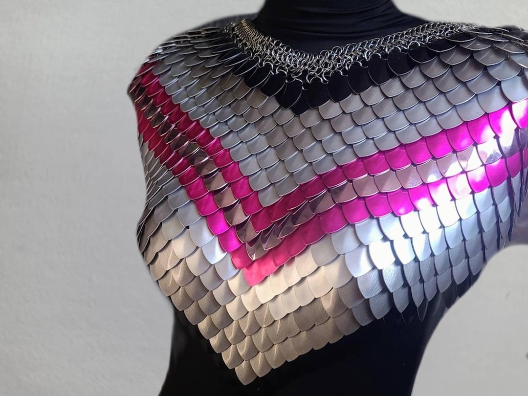 Dragon Scale Mail Fae Dragon Costume Metal Outfit Wrap, Top, or Skirt ...