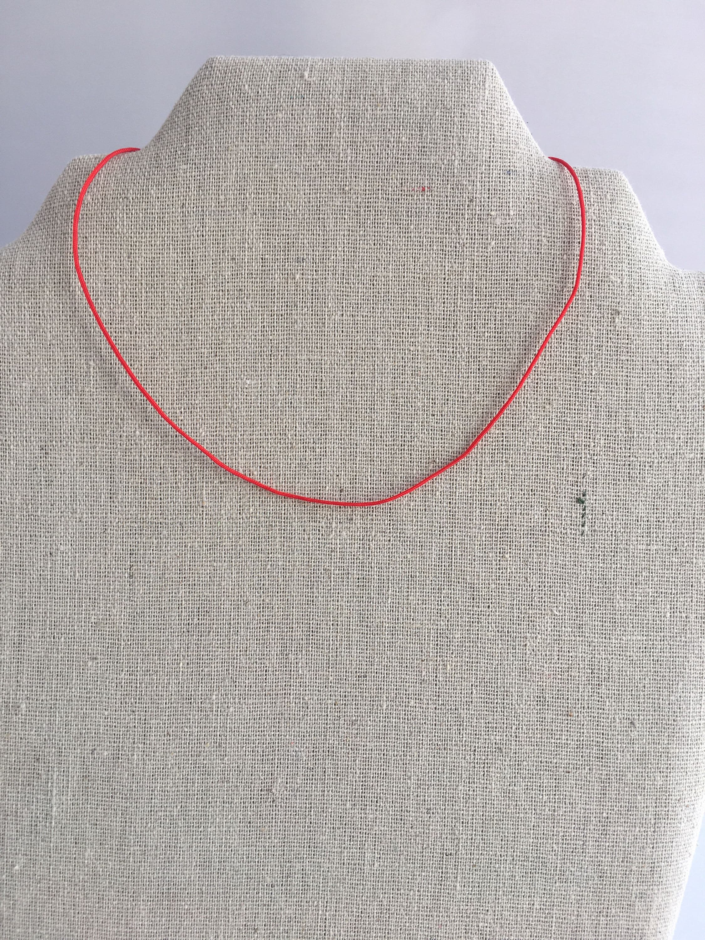 Simple Red String Choker Minimalist Good Luck Necklace Water - Etsy
