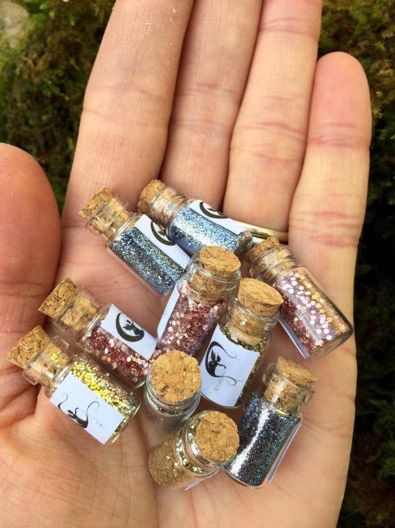 10 tiny fairy dust vials party favour pixie dust party | Etsy