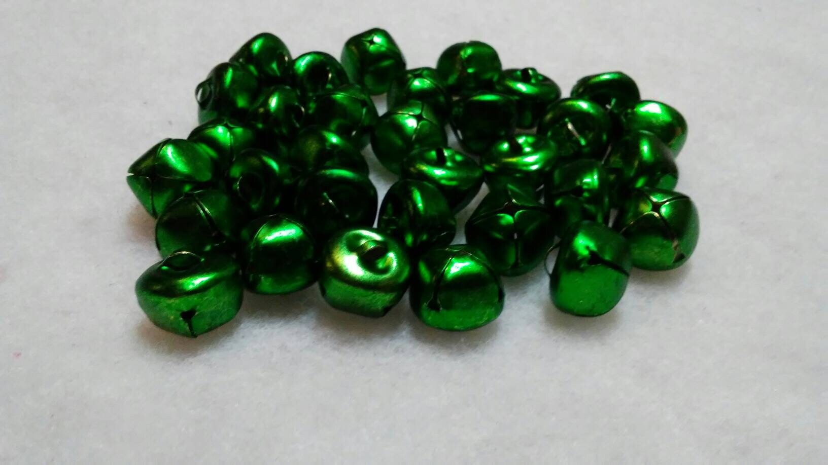 32pc Metal Green Bells, Jingle Bells, Christmas Bells, Christmas ...