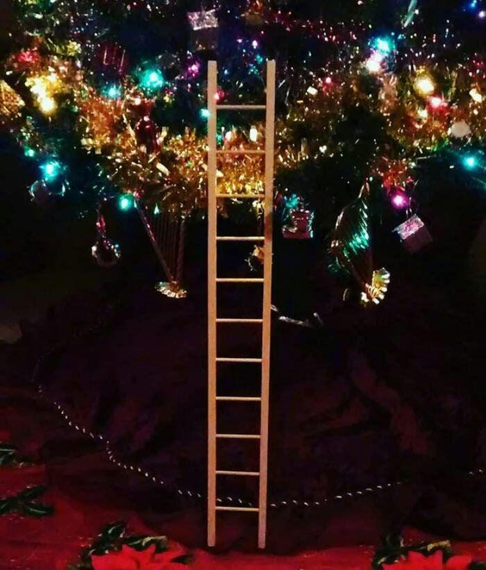 24" Ladder, Elf Ladder, Christmas Tree Ladder, Wooden Ladder, Ladders ...