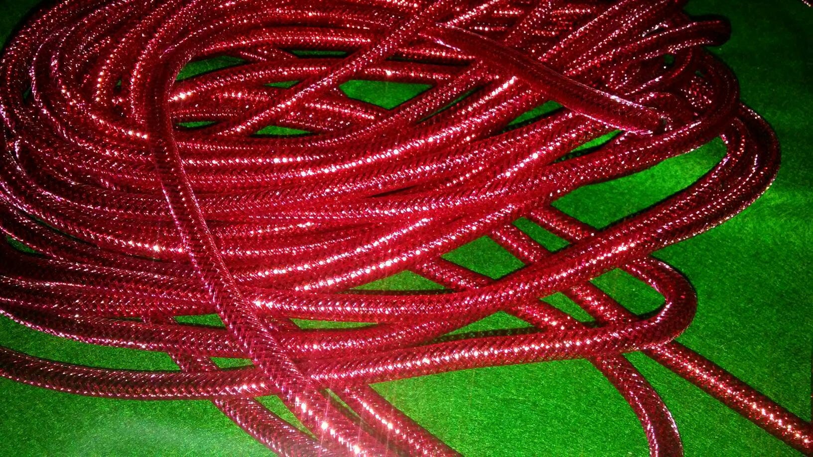 36ft red mesh tube, mesh tubing, decorative mesh, craft supplies ...