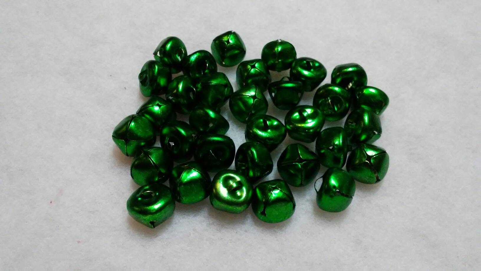 32pc Metal Green Bells, Jingle Bells, Christmas Bells, Christmas ...