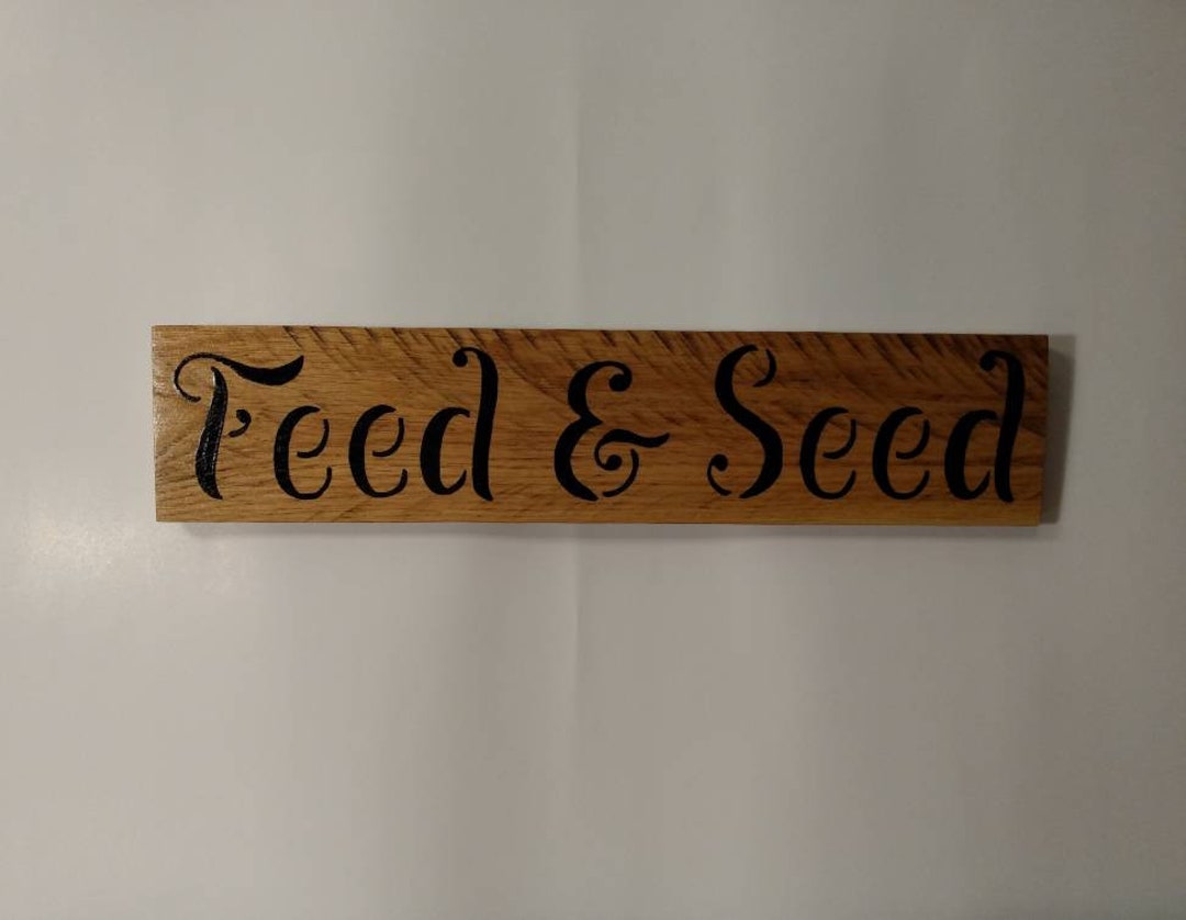 Wooden Signs, Feed and Seed Sign, Hanging Signs, Farmhouse Signs ...