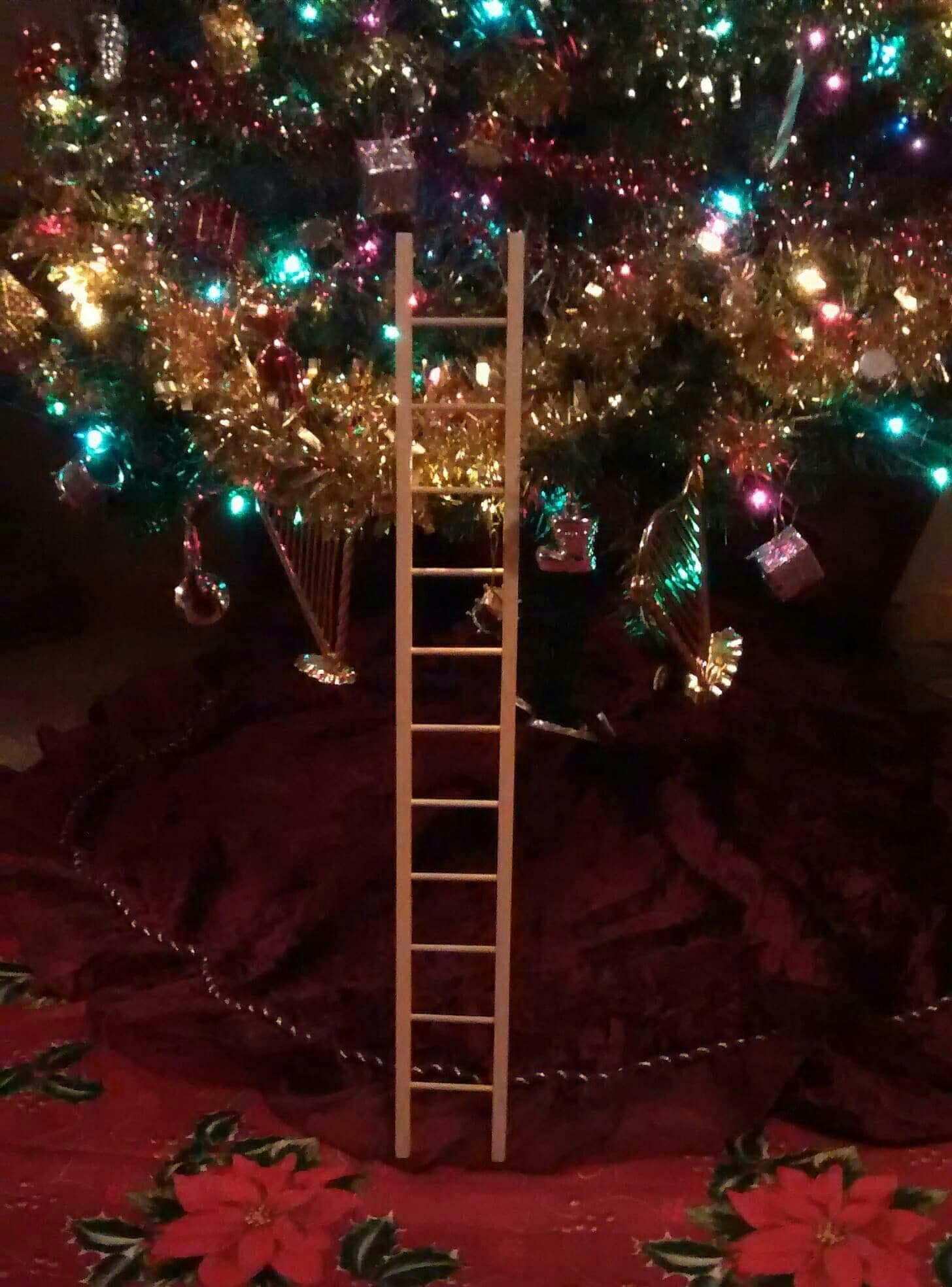 24" Ladder, Elf Ladder, Christmas Tree Ladder, Wooden Ladder, Ladders ...