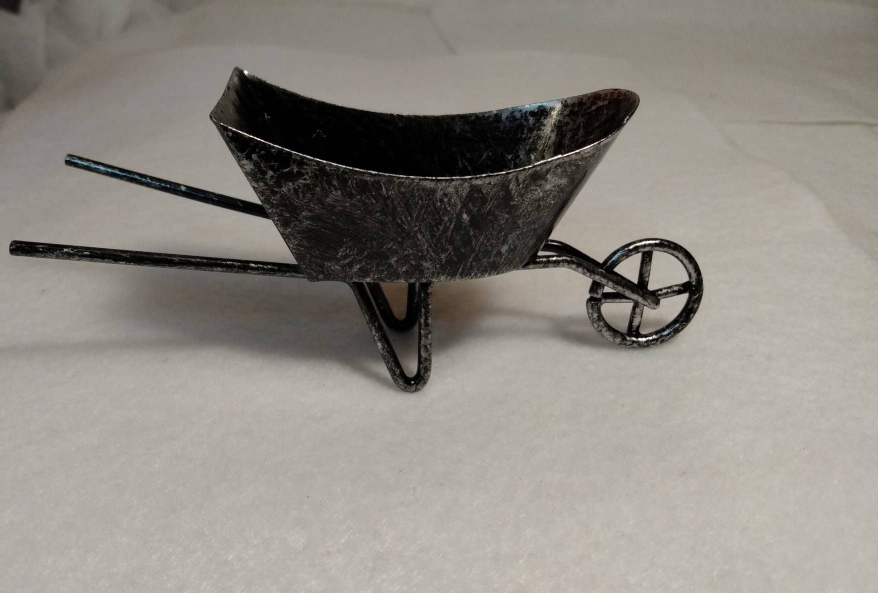 Wheelbarrow Metal Wheelbarrow Miniature Wheelbarrow - Etsy