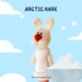 Finger Wool Puppet Arctic Hare (white Bunny) - Etsy