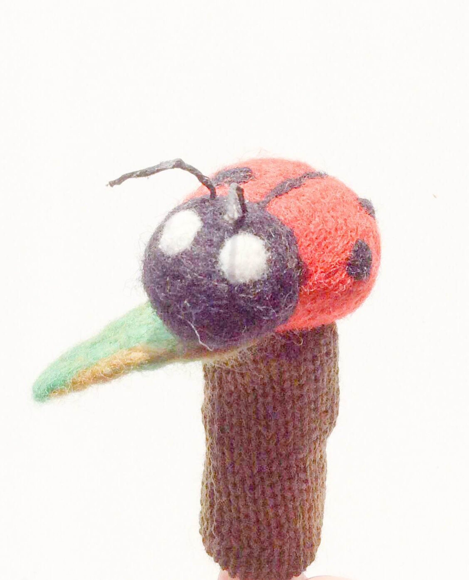 Finger Wool Puppet Ladybug. - Etsy