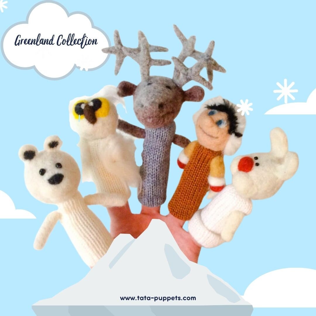 Greenland Animals Finger Wool Puppets Set - Etsy
