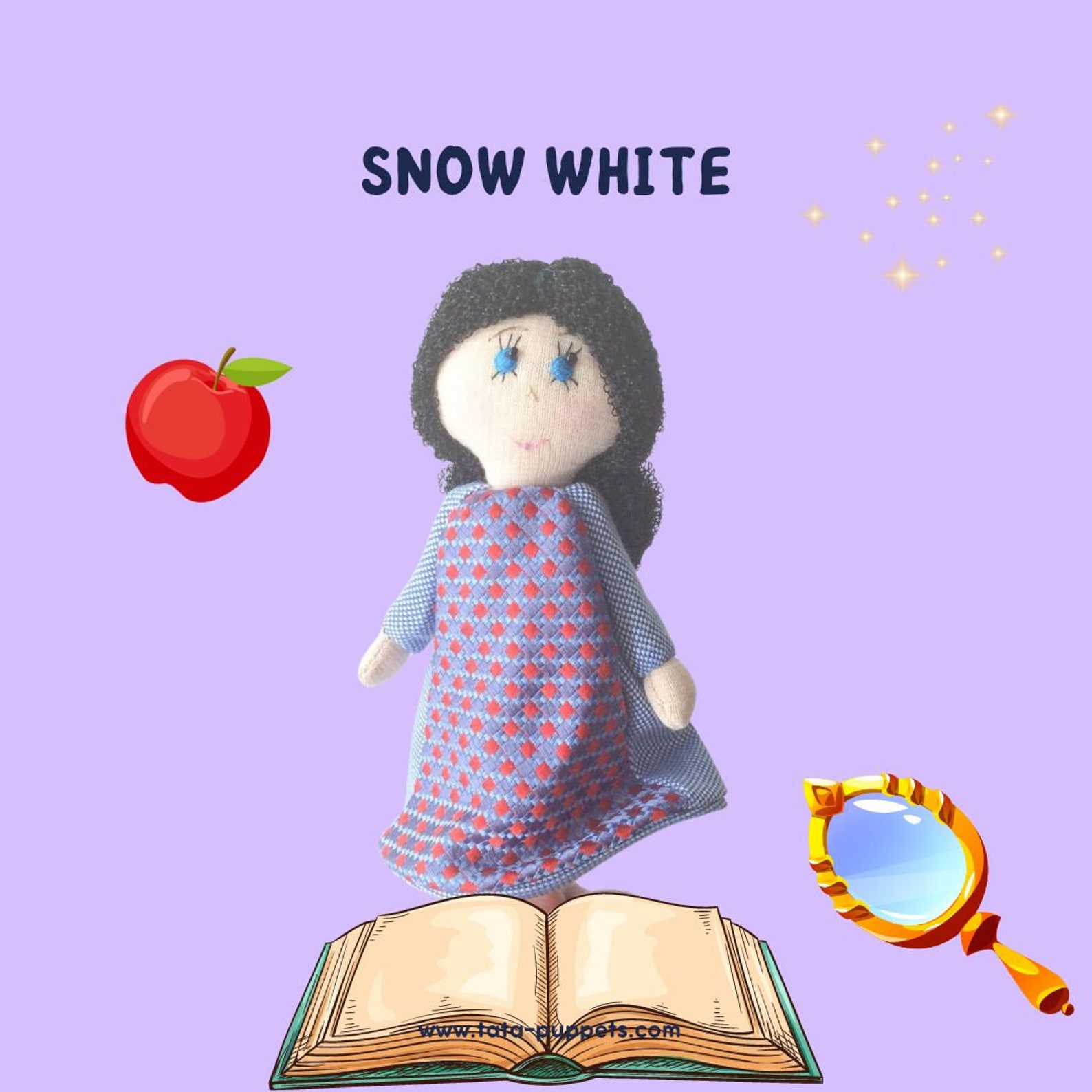 Finger Puppet Snow White. - Etsy