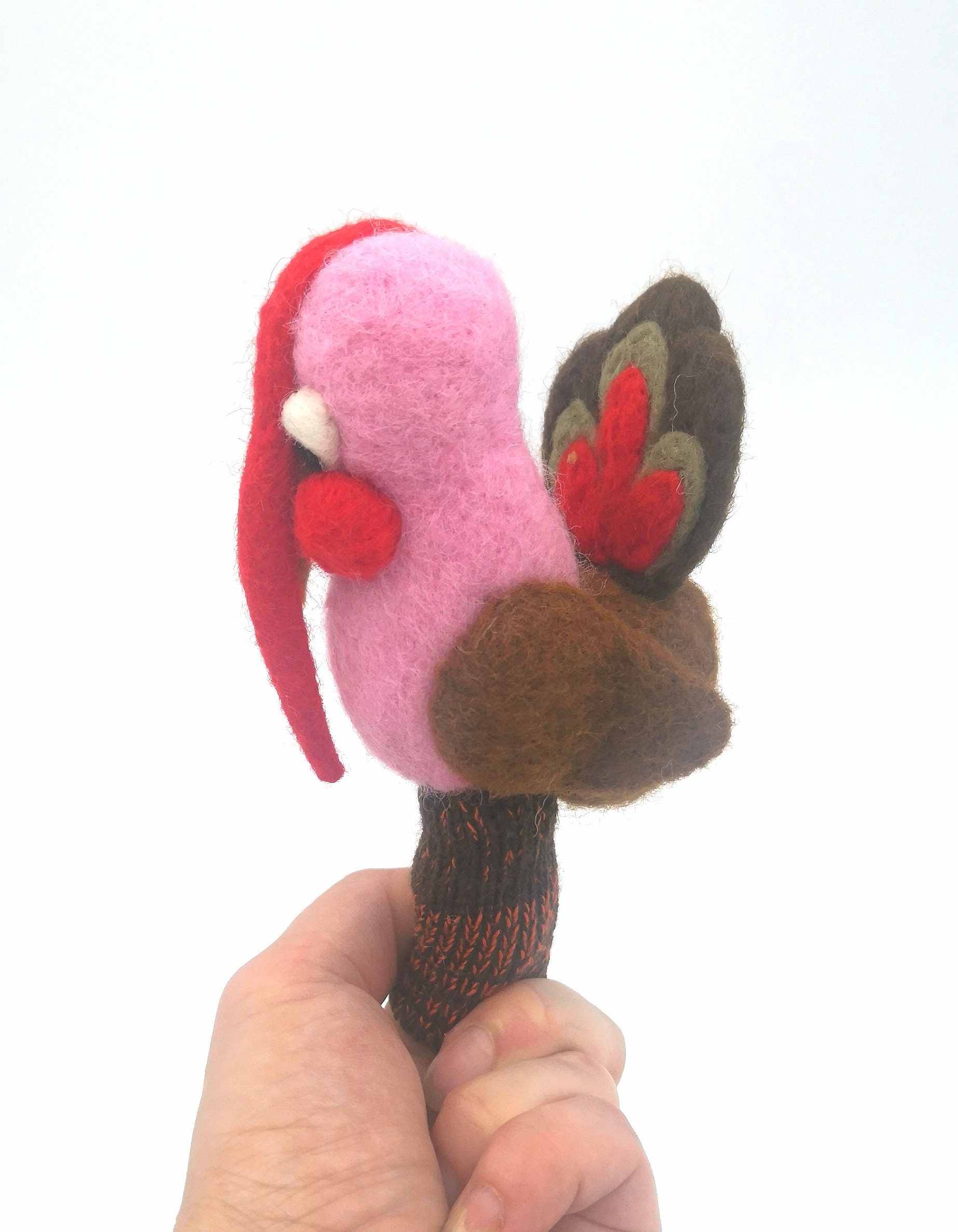 Finger Wool Puppet Turkey. - Etsy