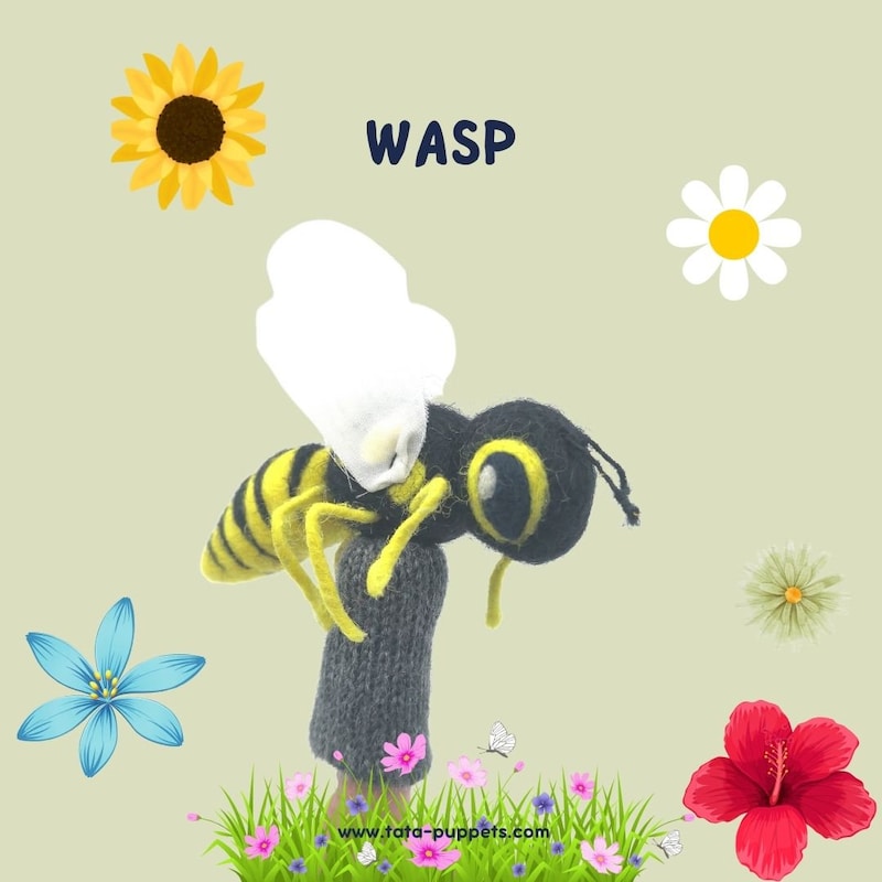 Bee Finger Puppet - Etsy