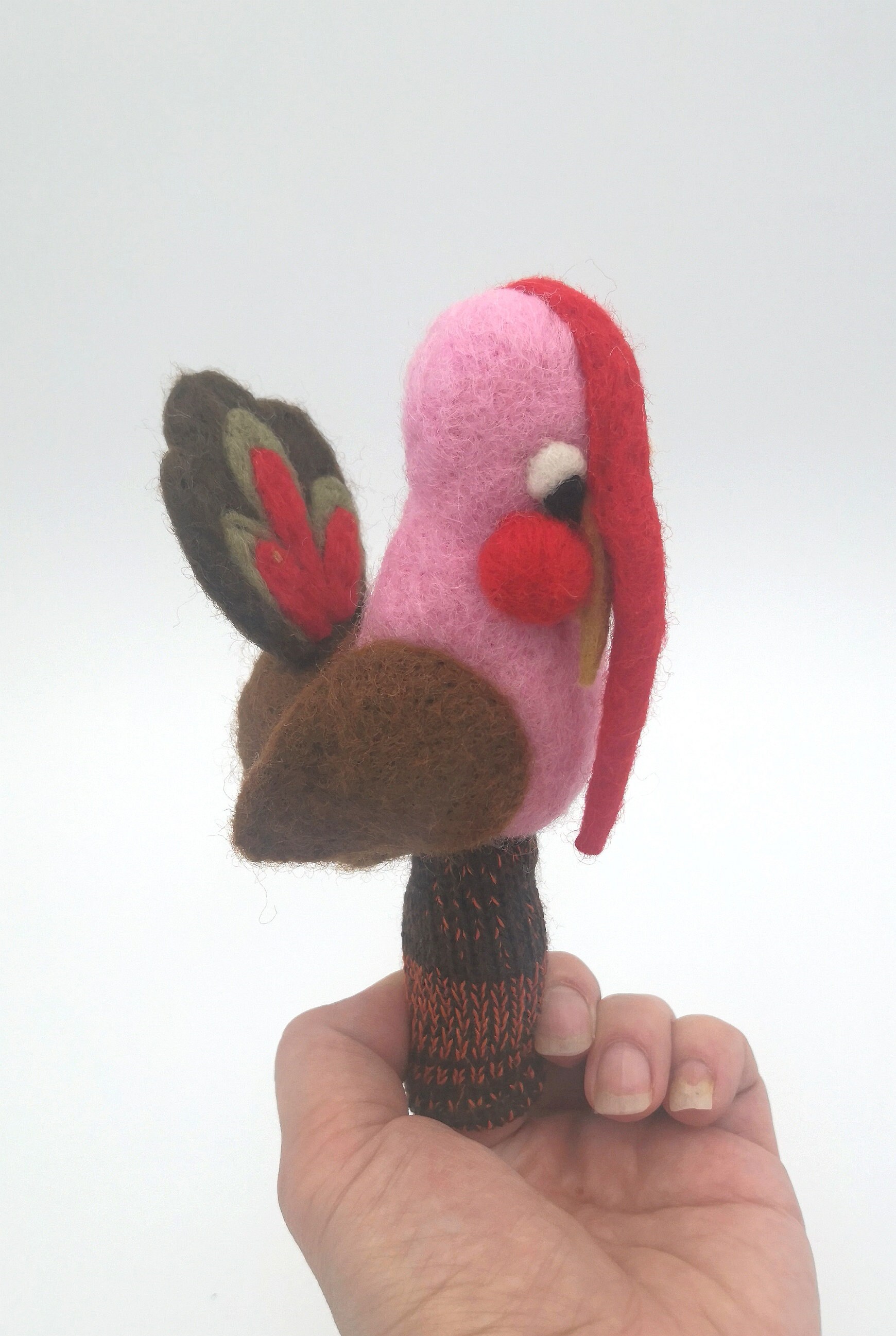Finger Wool Puppet Turkey. - Etsy