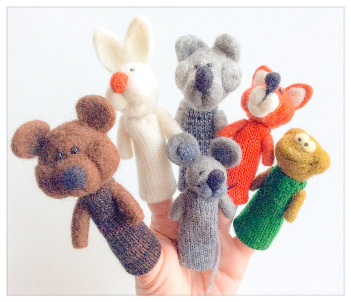Finger Wool Puppets for the Fairy Little Hut teremok - Etsy