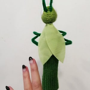 Finger Wool Puppet - Grasshopper. - Etsy