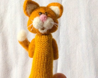 Cat Finger Puppet | Etsy