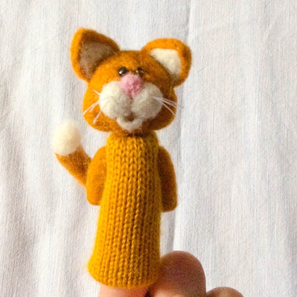 Cat Finger Puppet - Etsy