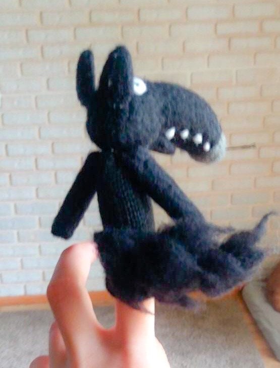 Finger Wool Puppet the Wolf. - Etsy