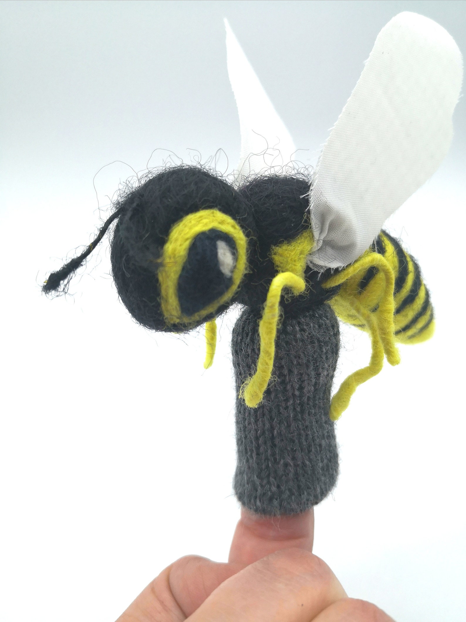 Finger Wool Puppet Wasp - Etsy