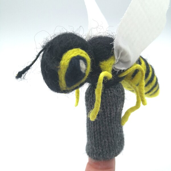 Bee Finger Puppet - Etsy