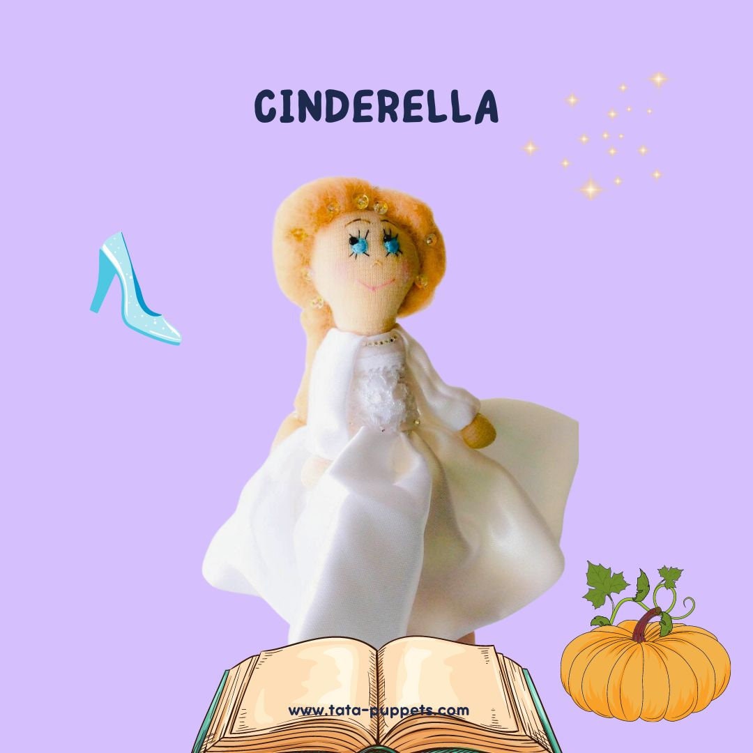 Finger Puppet Princess Cinderella. - Etsy