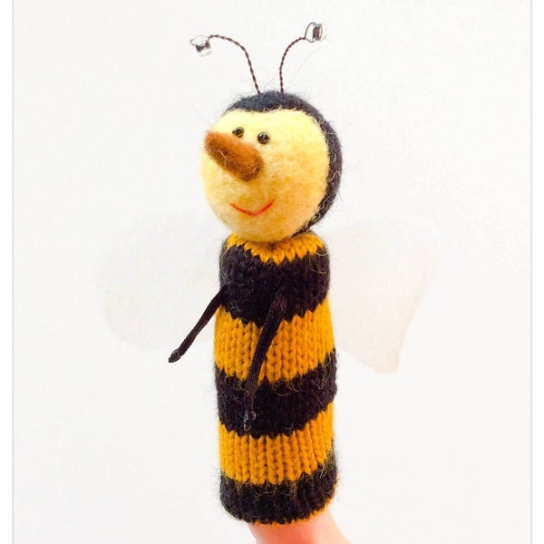 Bee Finger Puppet - Etsy