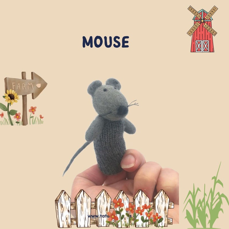 Mice Finger Puppets - Etsy