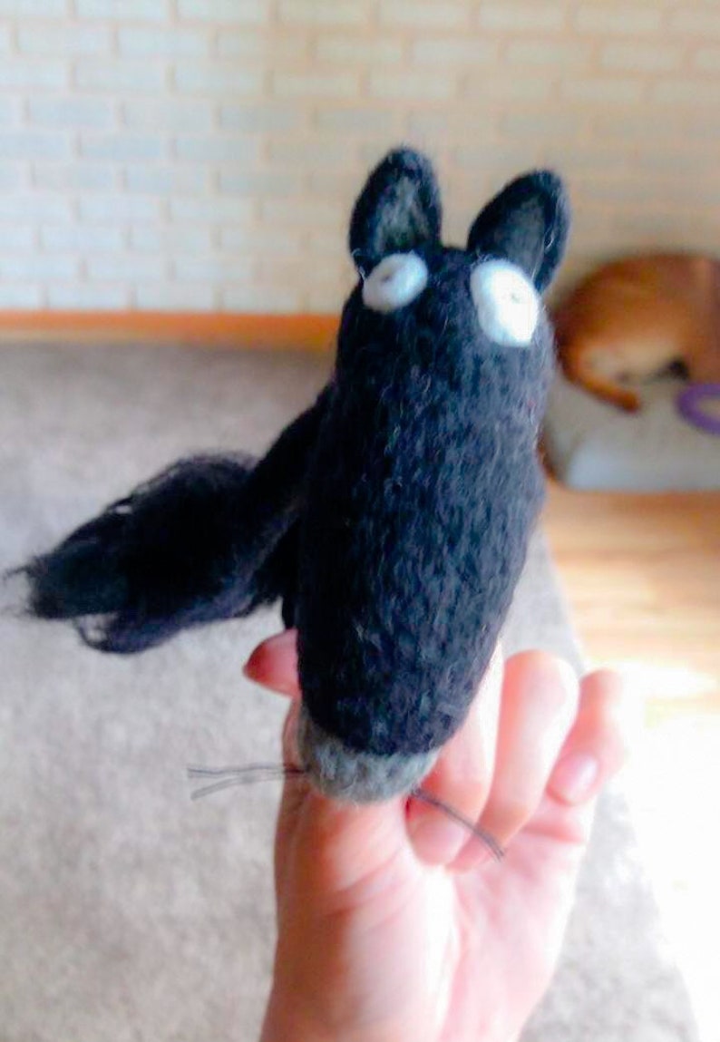 Finger Wool Puppet the Wolf. - Etsy