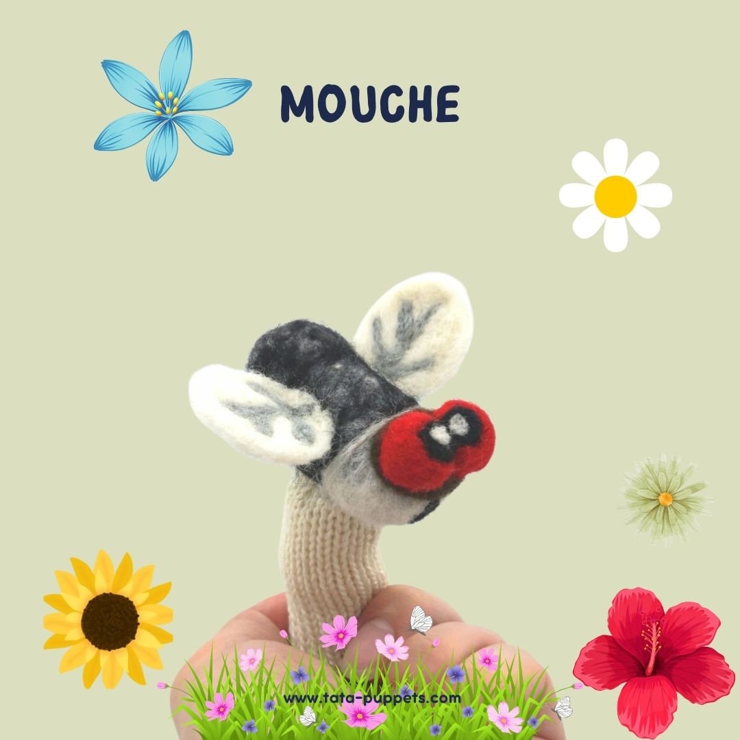Finger Wool Puppet A Fly. - Etsy